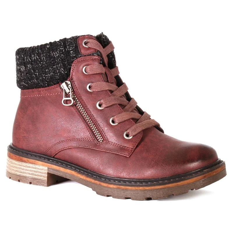 Women's Wanderlust Amy Waterproof Boot - Burgandy – Steve's Shoes